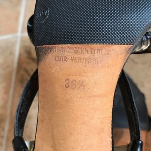 Minelli | Shoes | Vintage Minelli Leather Heel Sandals Sexy Strap Open ...